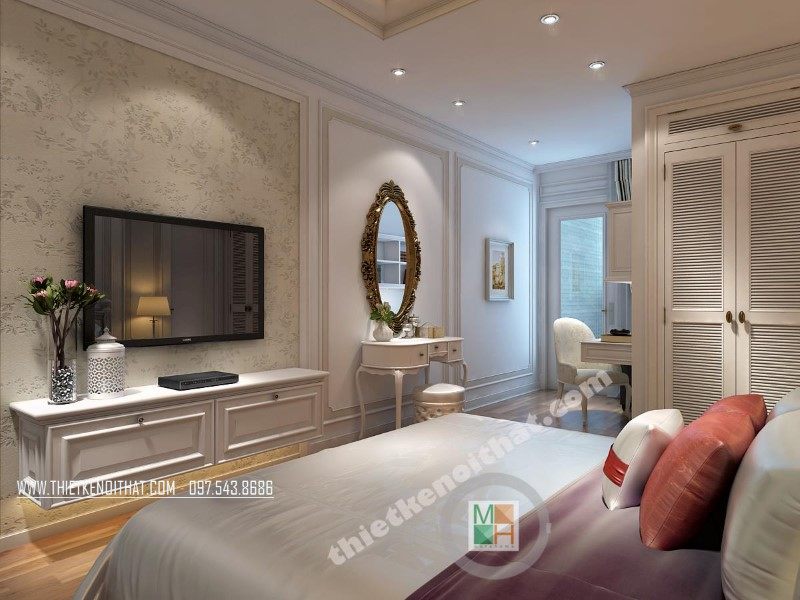 Thiết kế nội thất Chung cư Thăng Long Number One Tân cổ điển - Mrs. Diên.